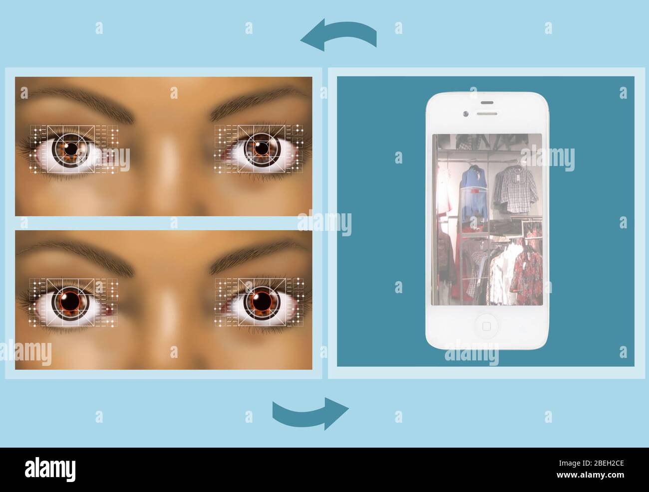 Eye-Tracking Technology, Illustration Stock Photo - Alamy