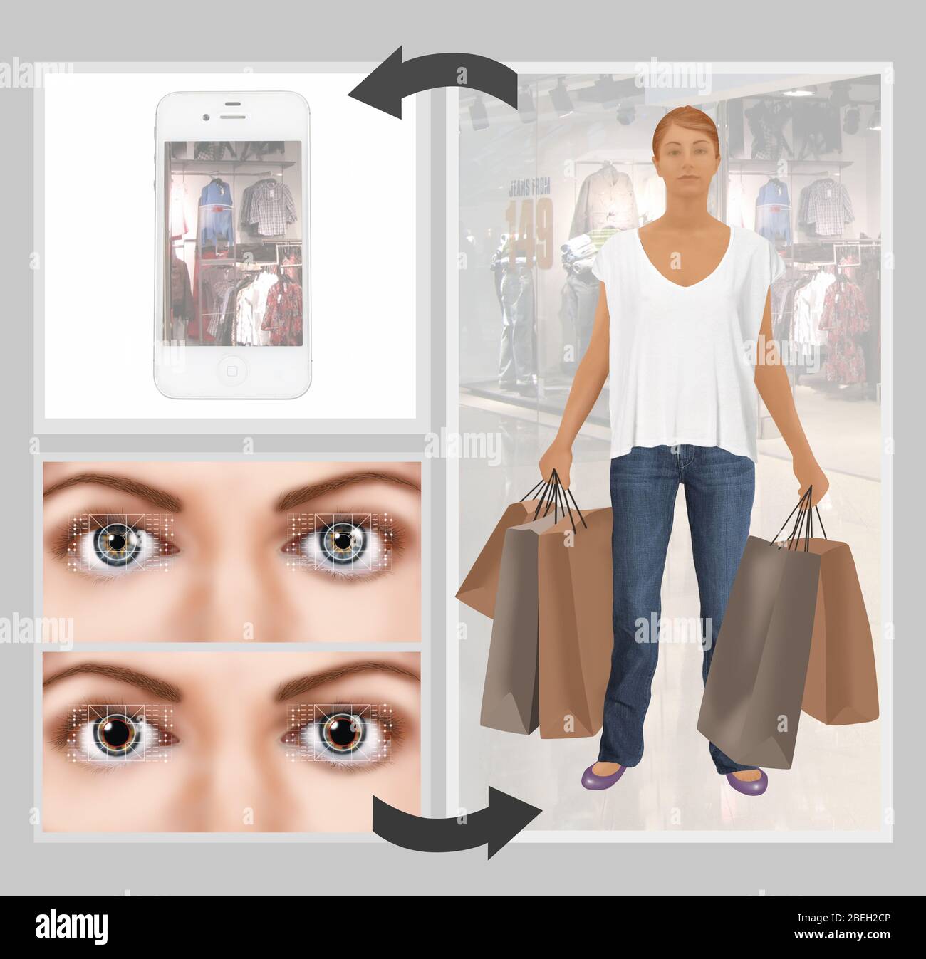 Eye-Tracking Technology, Illustration Stock Photo - Alamy