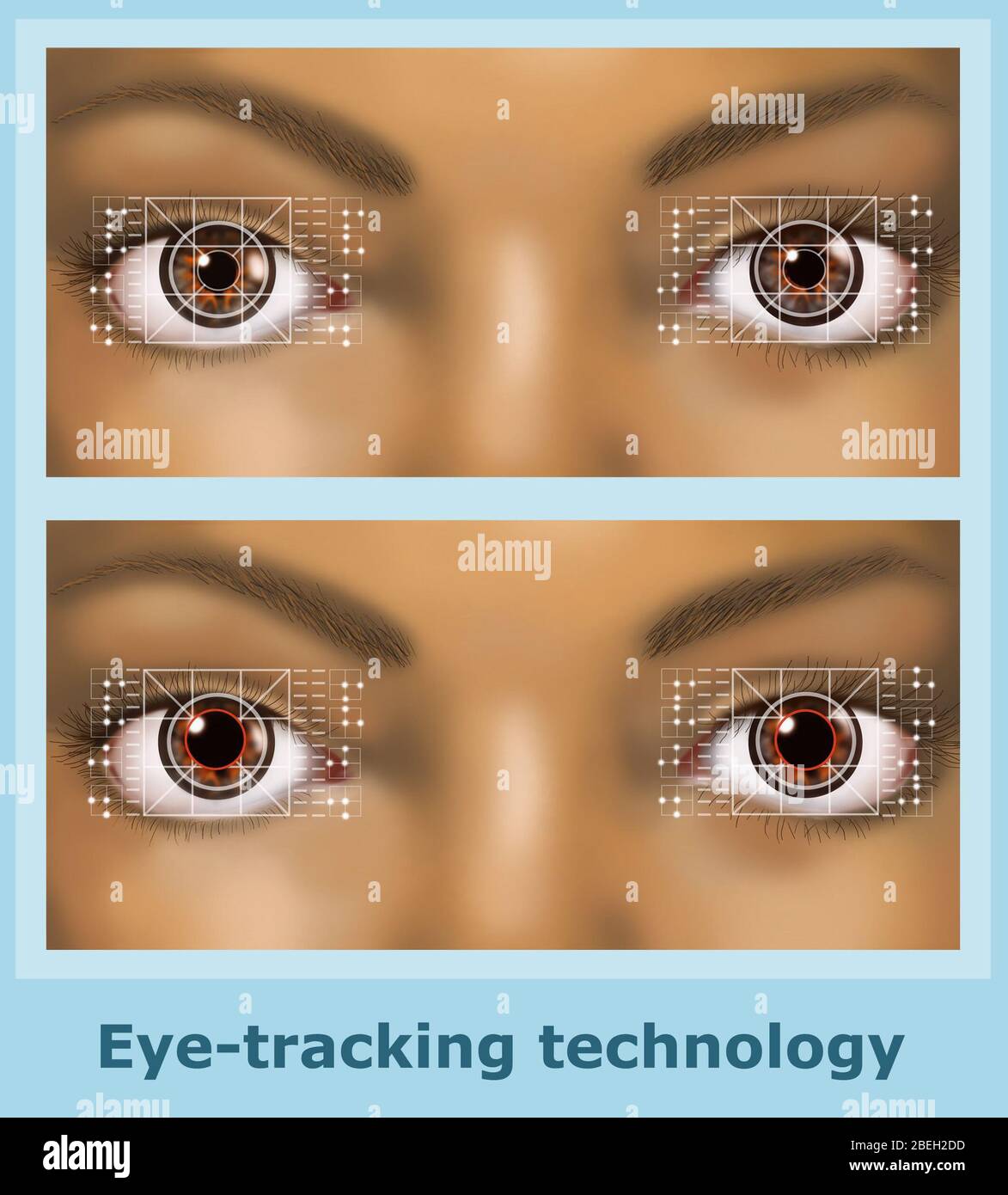 Eye-Tracking Technology, Illustration Stock Photo - Alamy