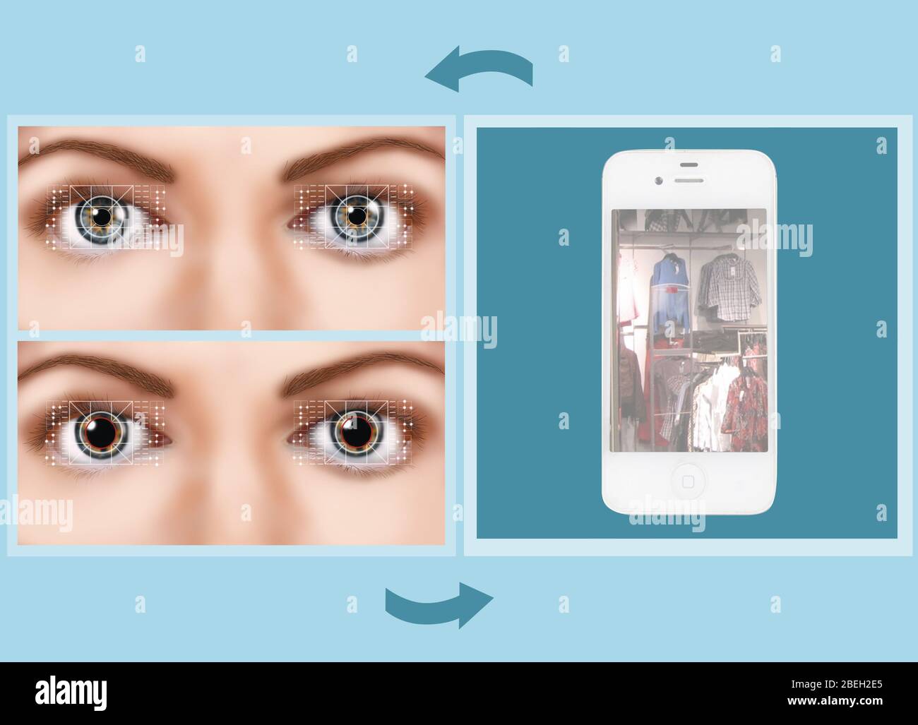 Eye-Tracking Technology, Illustration Stock Photo - Alamy