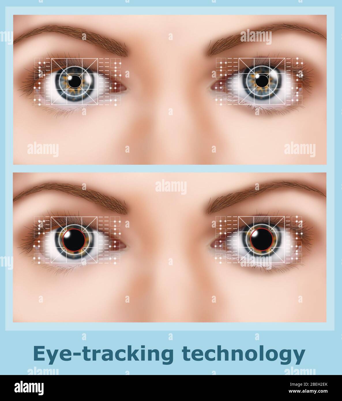 Eye-Tracking Technology, Illustration Stock Photo - Alamy