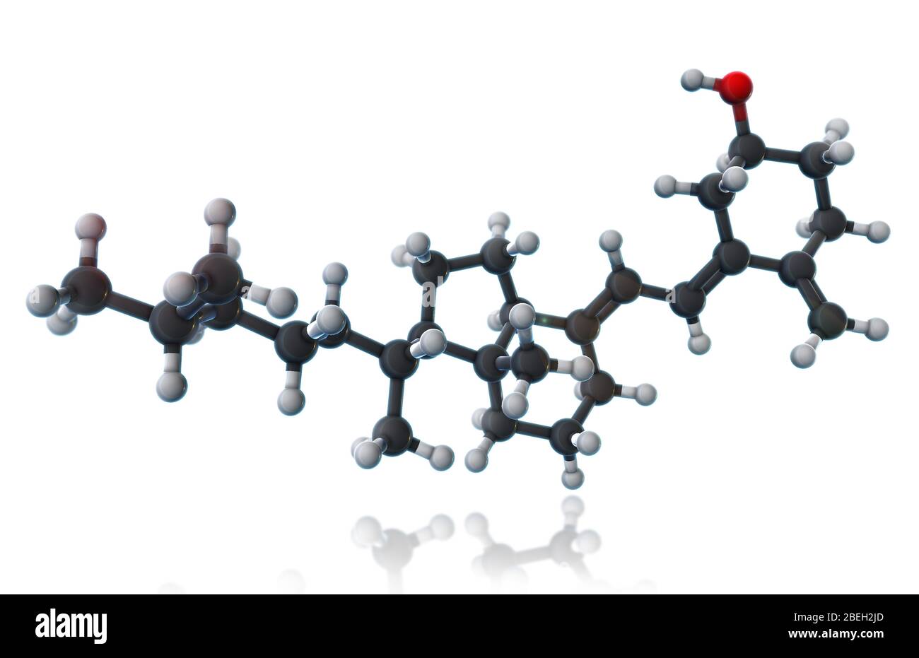 Vitamin D3, Molecular Model Stock Photo - Alamy