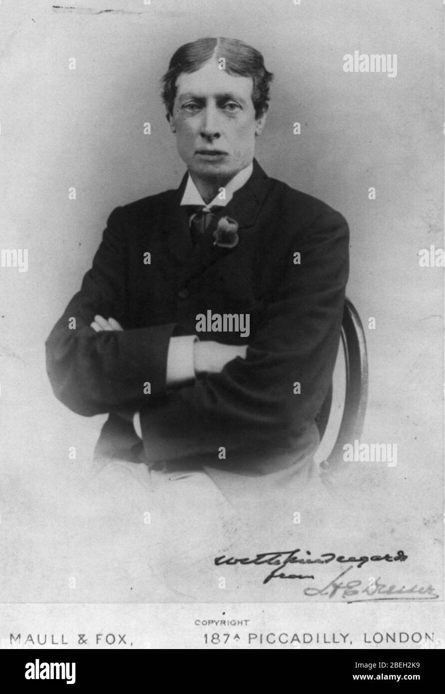 Henry Eeles Dresser, half-length portrait, seated, with arms folded ...