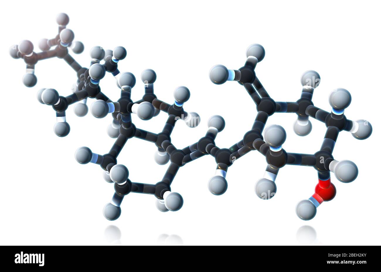 Vitamin D2, Molecular Model Stock Photo - Alamy