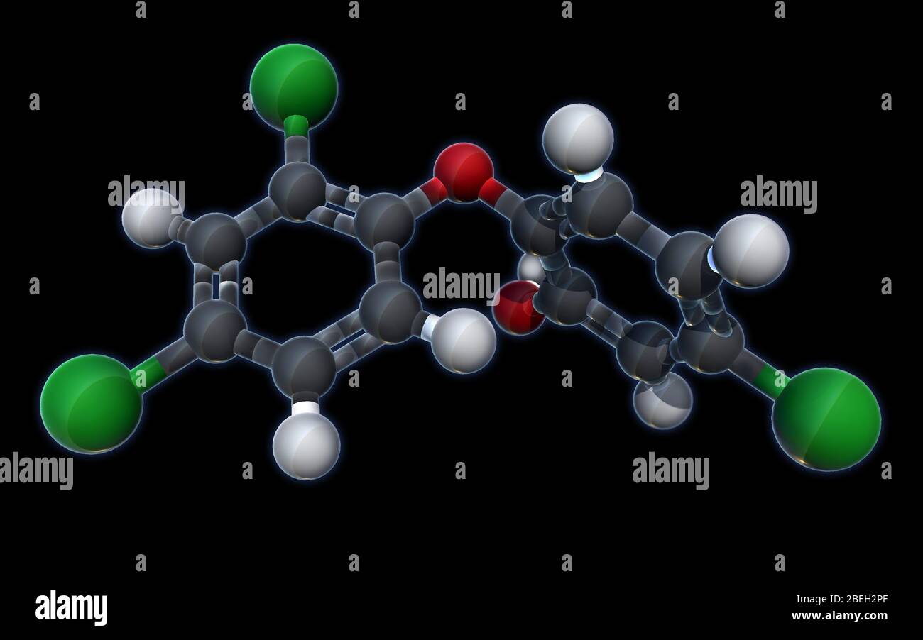 Triclosan molecular hi-res stock photography and images - Alamy
