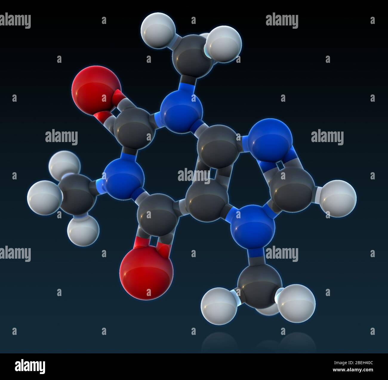 Caffeine structure hi-res stock photography and images - Alamy