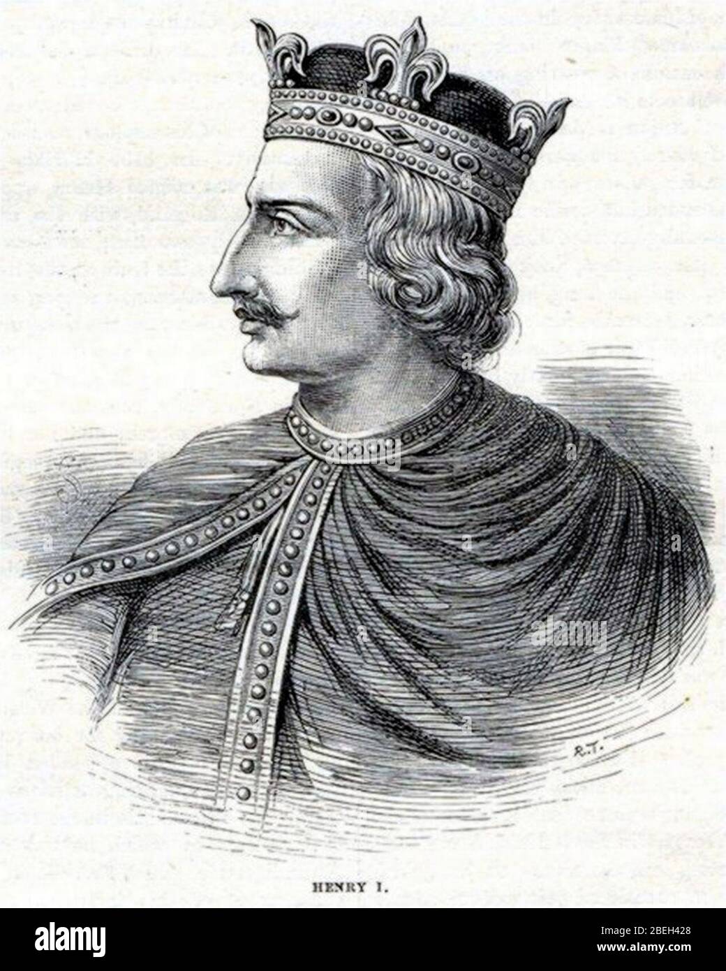 Henry I of England - Illustration from Cassell's History of England ...