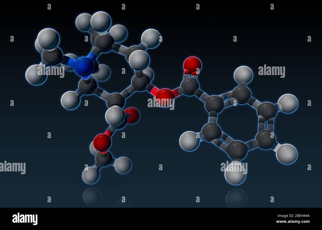 Cocaine Molecular Model Stock Photo - Alamy