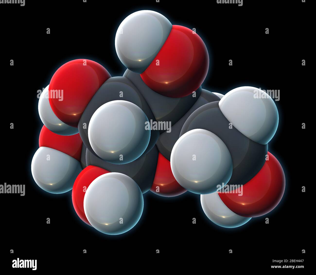Fructose, Molecular Model Stock Photo - Alamy