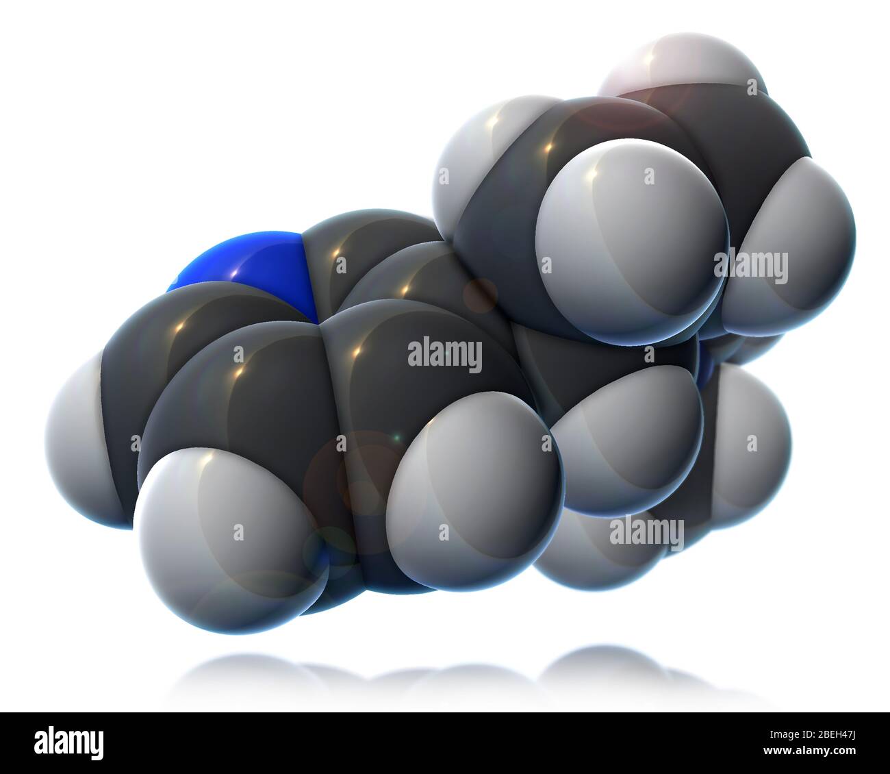 Nicotine 3d molecular model hi-res stock photography and images - Alamy