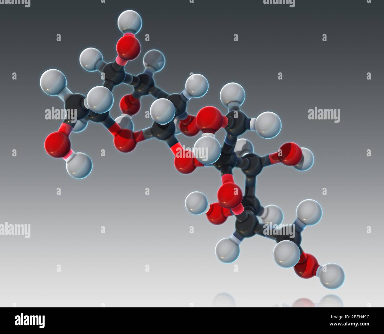 Sucrose, Molecular Model Stock Photo - Alamy