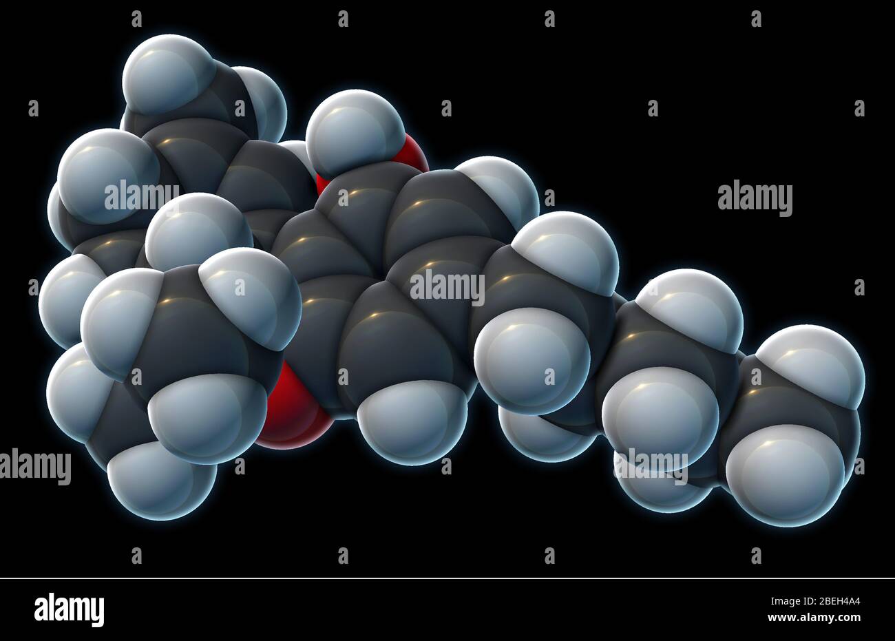 Molécula De Thc En 3d Tetrahydrocannabinol Molecule. Molecular
