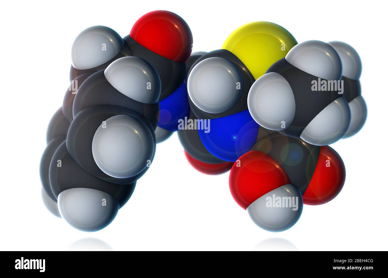 Penicillin V Molecular Model Stock Photo - Alamy