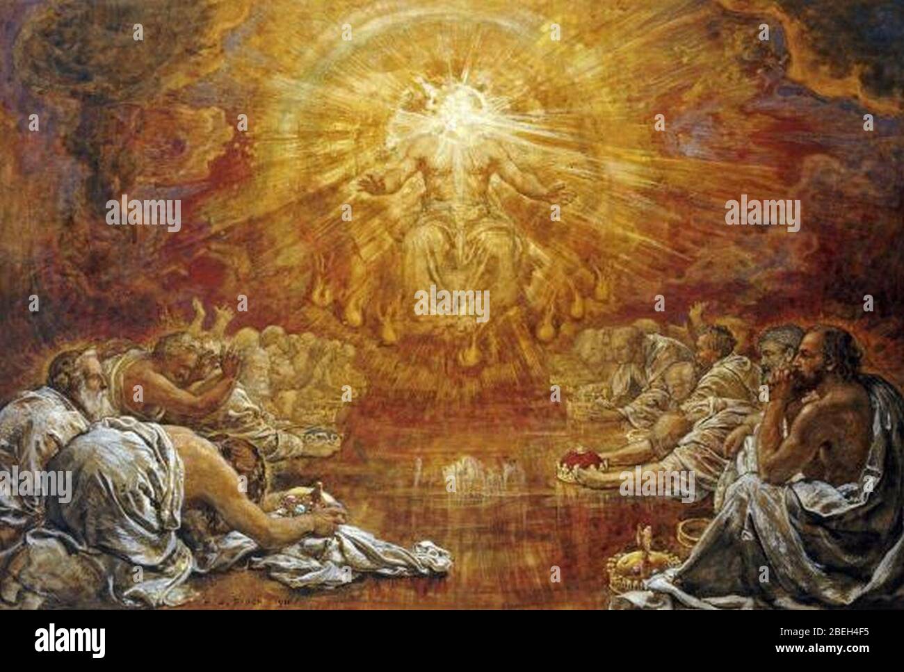 Henry John Stock - The Four and Twenty Elders Stock Photo - Alamy