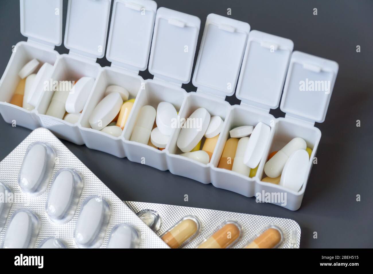 Different medication capsules tablets hi-res stock photography and ...
