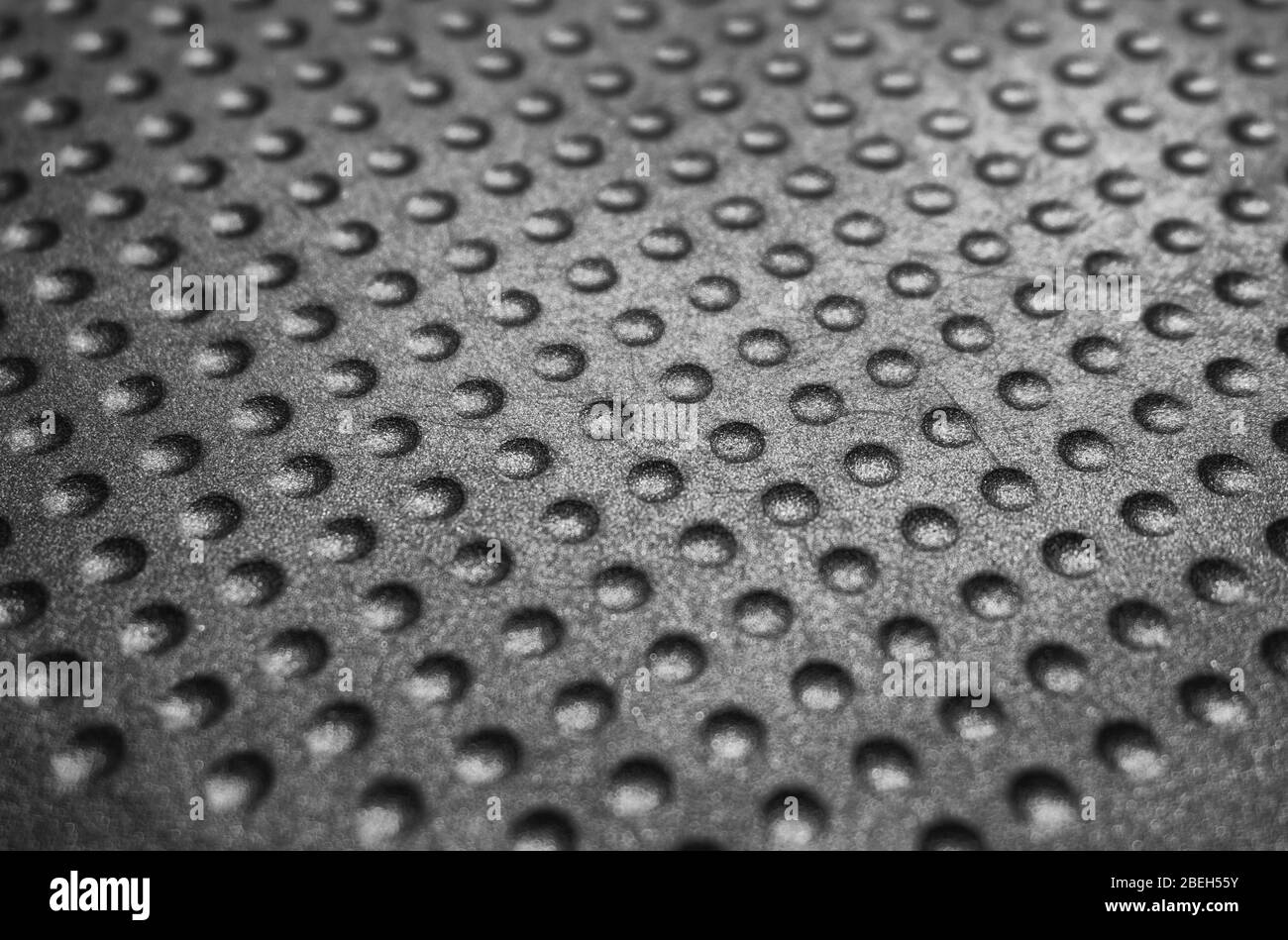 Metallic background with dot pattern. Selective focus. Industrial ...