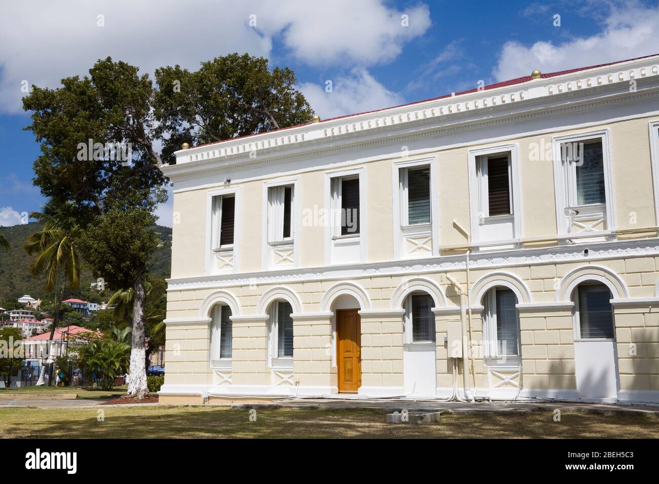 Legislature Building in Charlotte Amalie City, St. Thomas Island, USVI ...