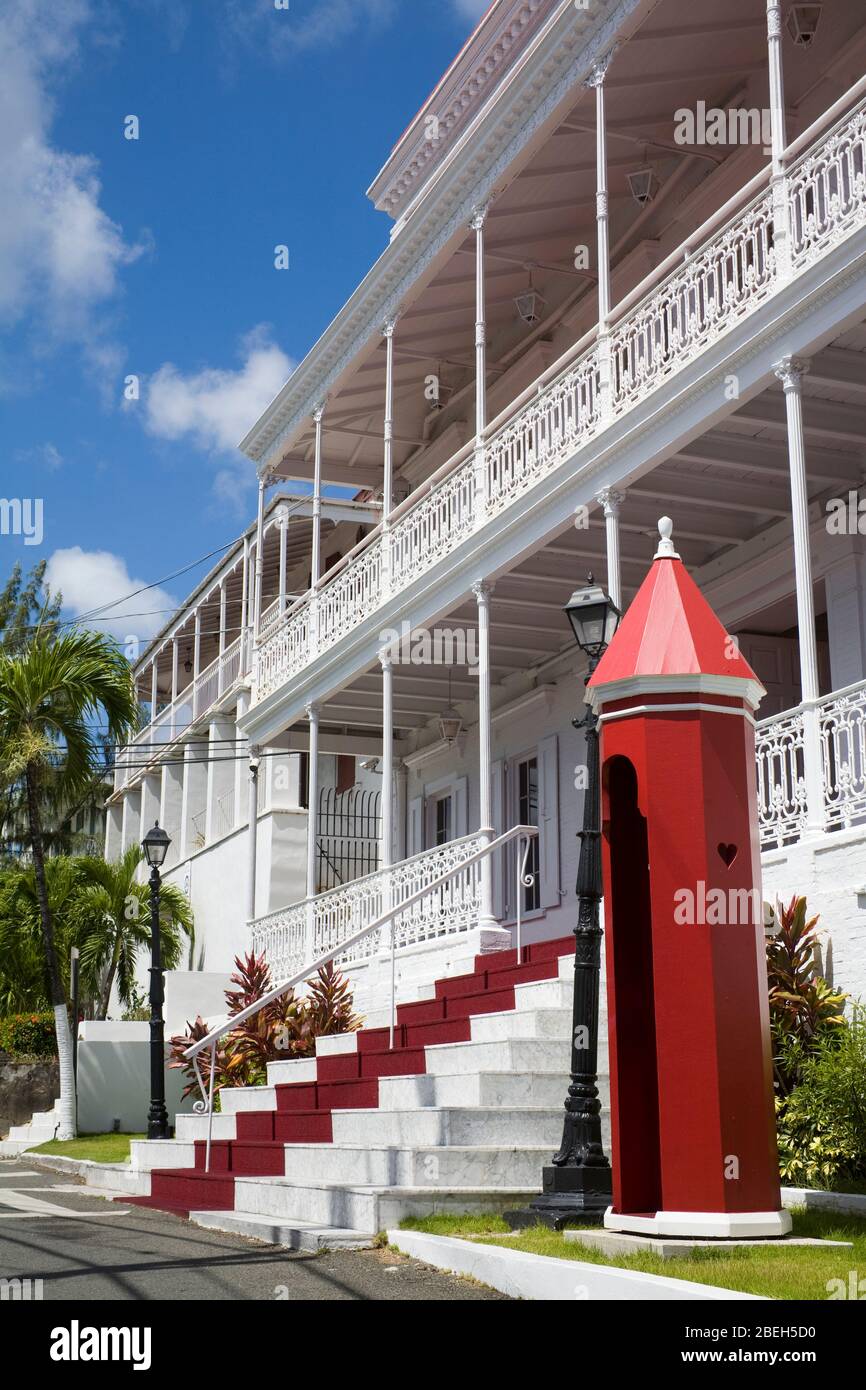 Government House in Charlotte Amalie City, St. Thomas Island, USVI ...