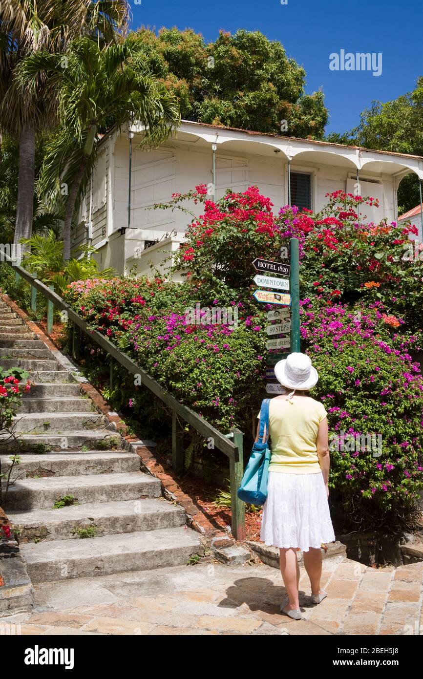 99 Steps in Kongens Quarter, Charlotte Amalie City, St. Thomas Island ...
