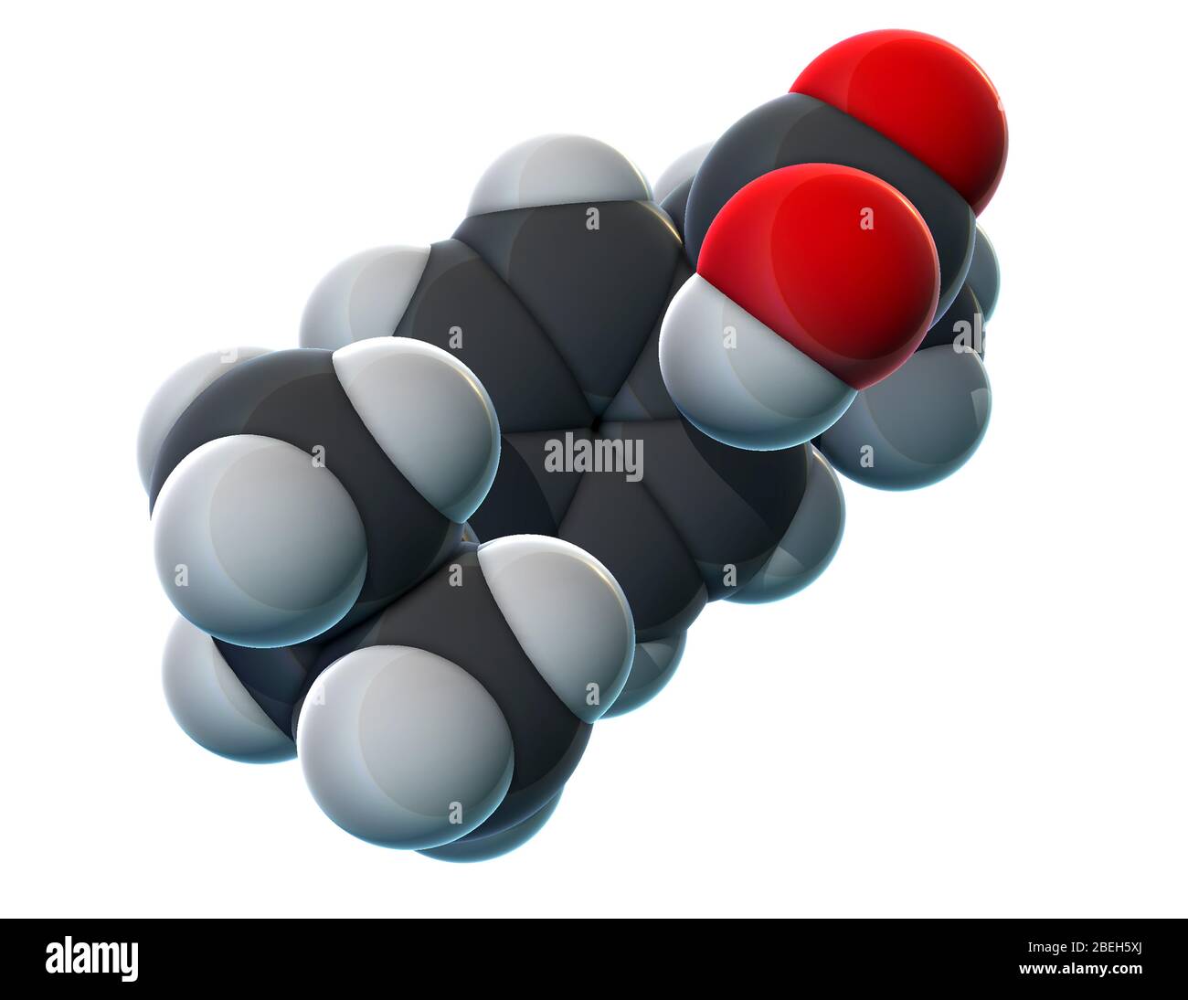 Ibuprofen, Molecular Model Stock Photo - Alamy