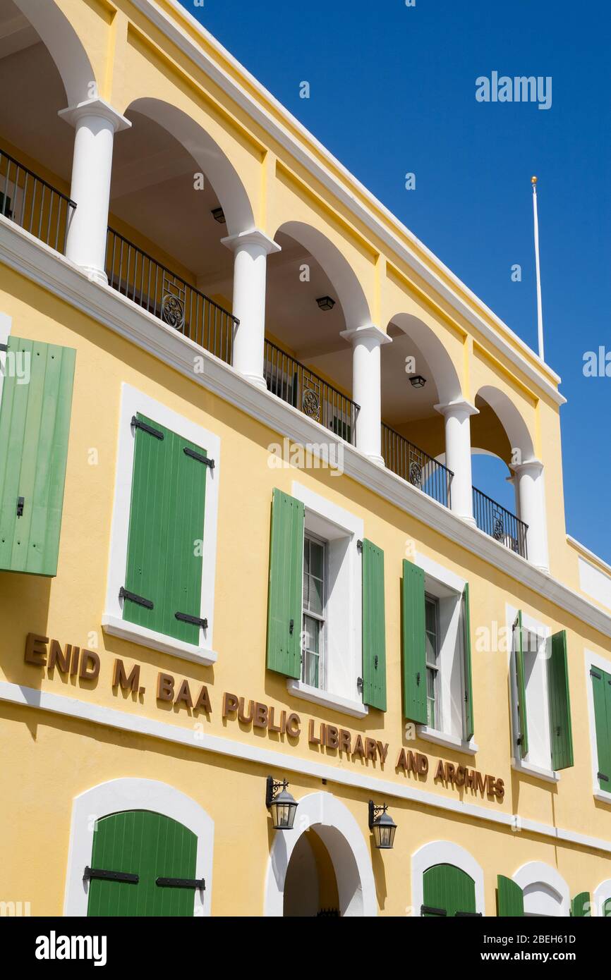 Public Library in Charlotte Amalie, St. Thomas Island, USVI, Caribbean ...