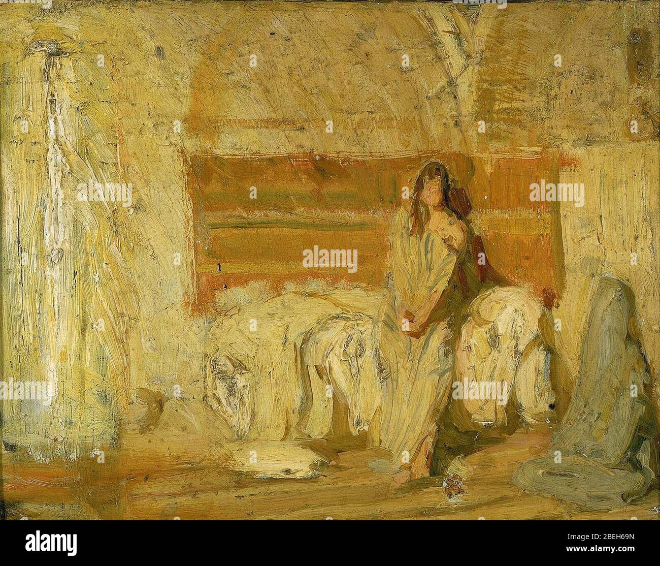 Henry Ossawa Tanner - Study for the Annunciation Stock Photo - Alamy