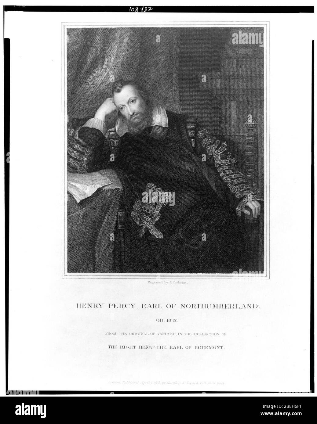 Henry Percy, Earl of Northumberland - engraved by J. Cochran ; from the ...