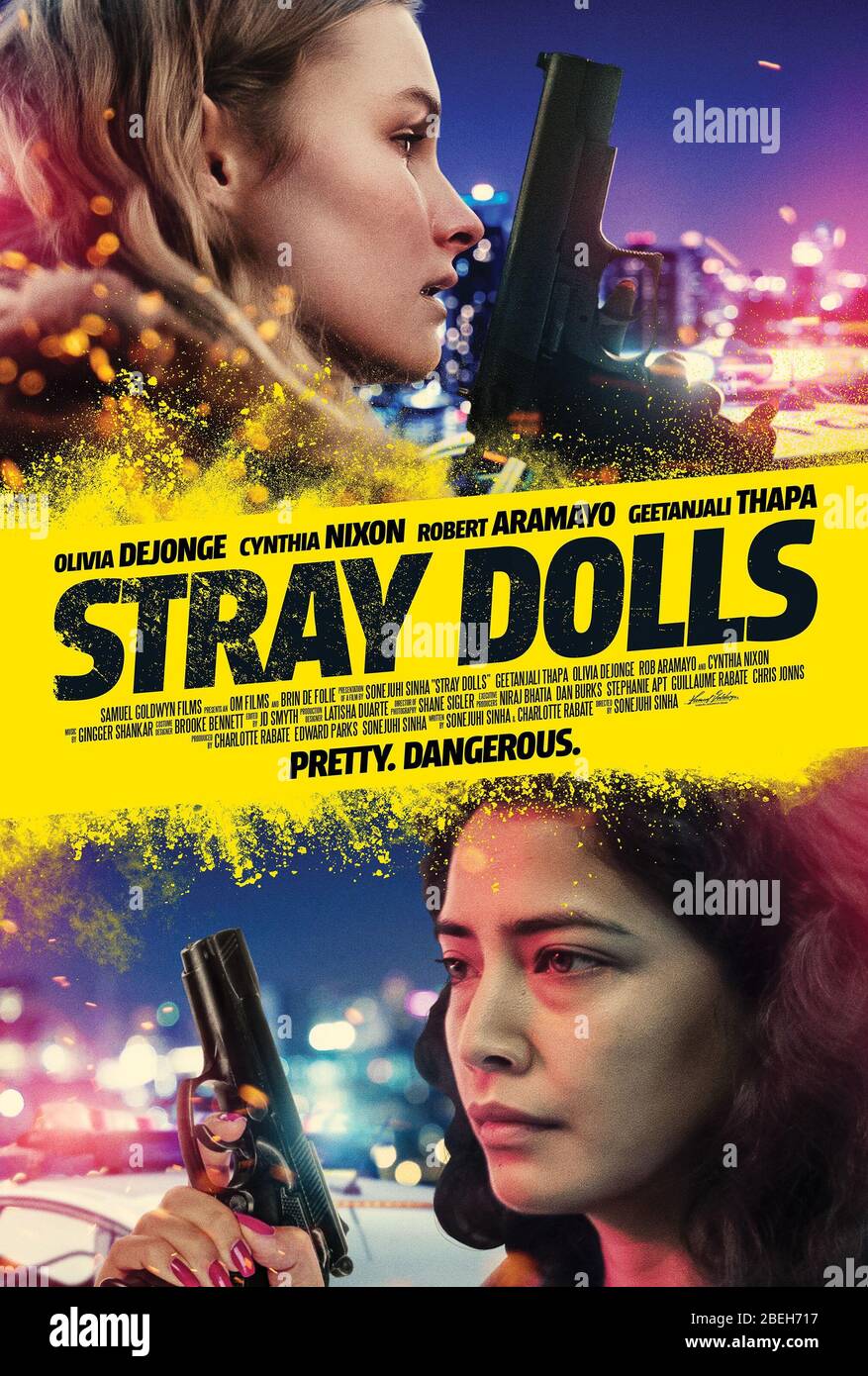 STRAY DOLLS, US poster, from top: Olivia DeJonge, Geetanjali Thapa, 2019. © Samuel Goldwyn Films ...