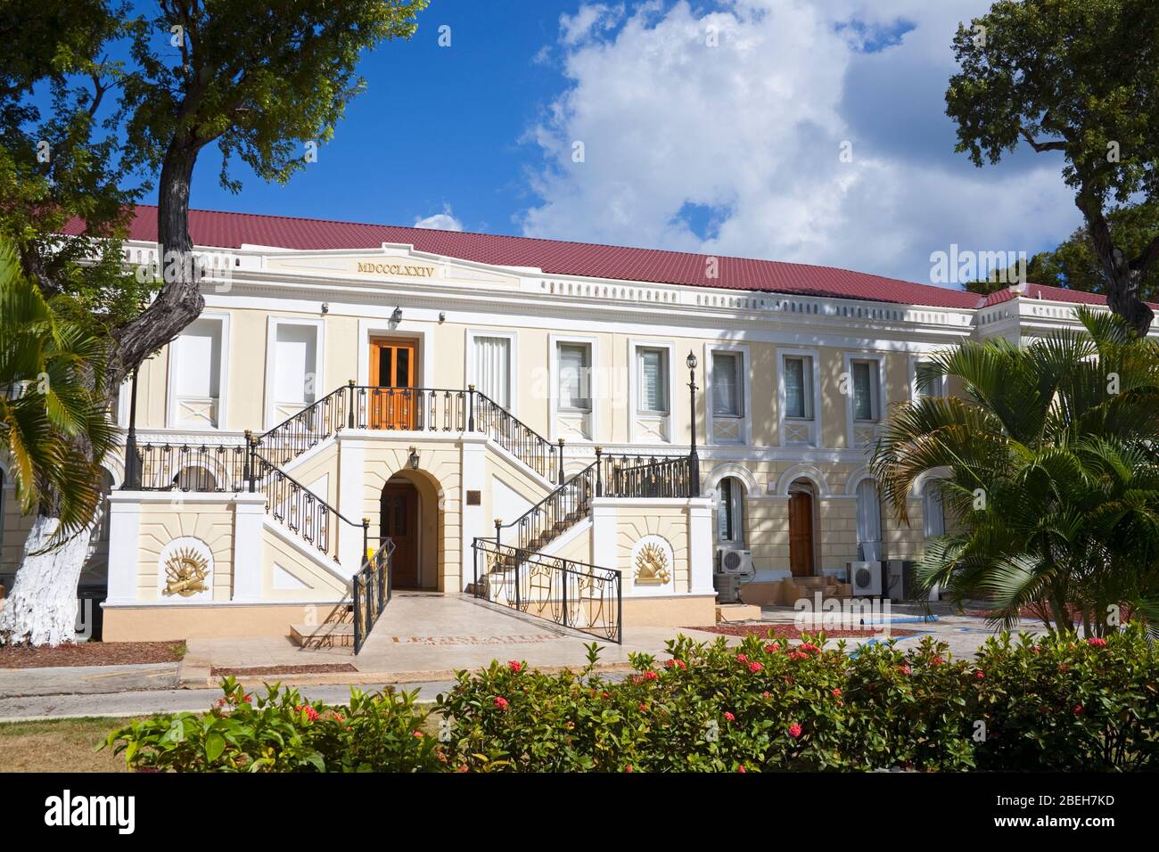 Legislature Building in Charlotte Amalie City, St. Thomas Island, USVI ...