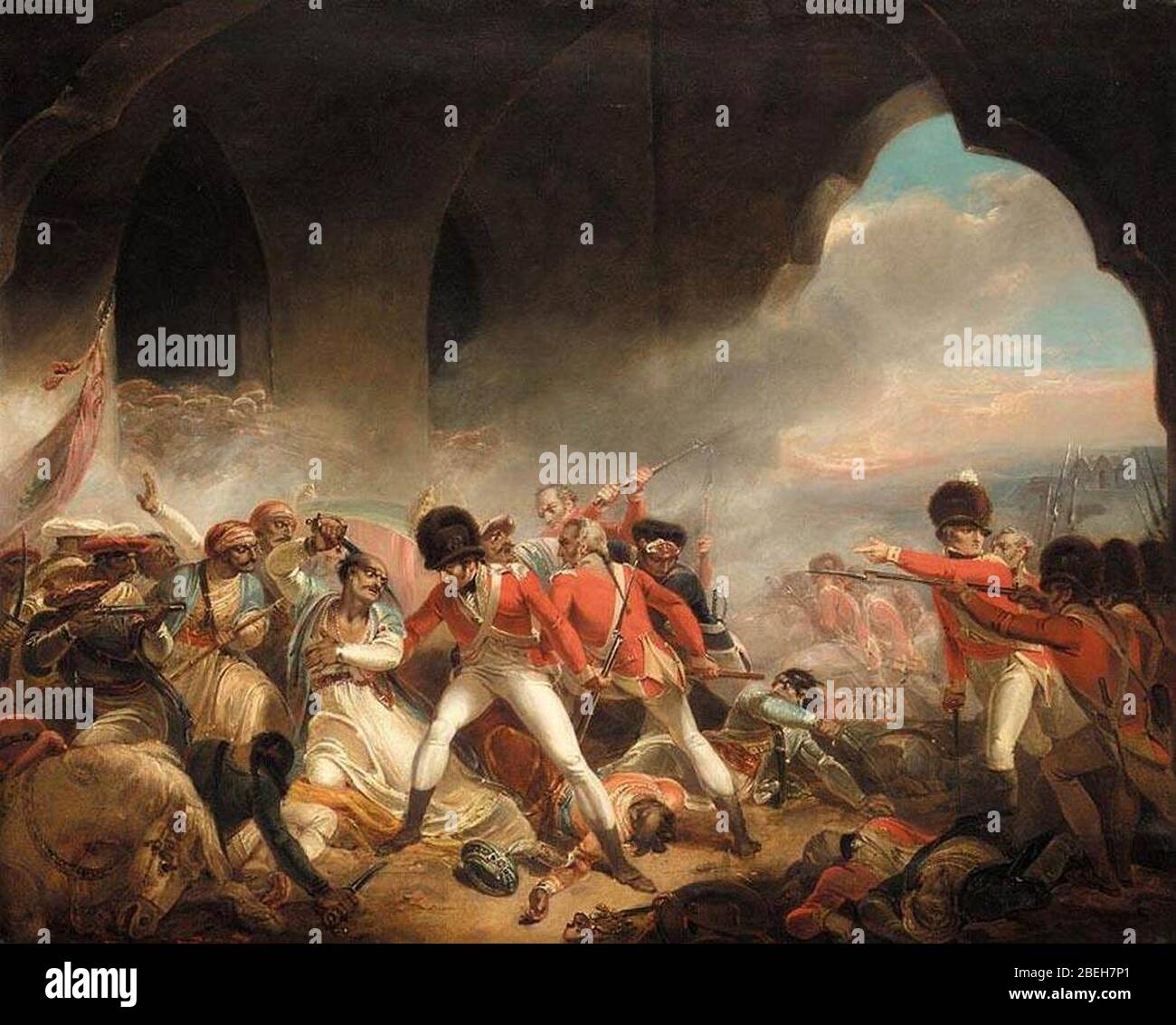 Henry Singleton - The Last Effort and Fall of Tippoo Sultan Stock Photo ...