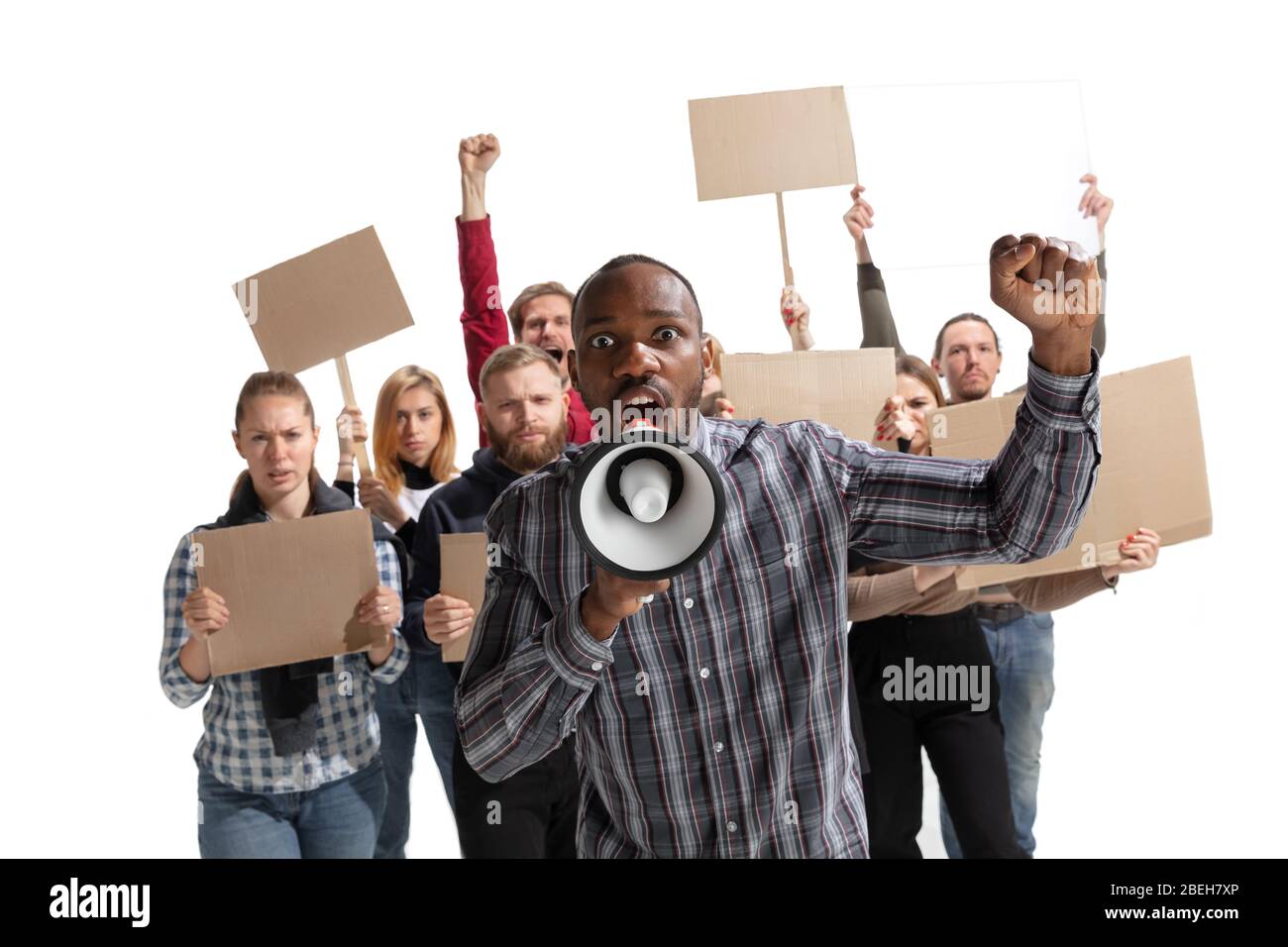 Group Of People Shouting