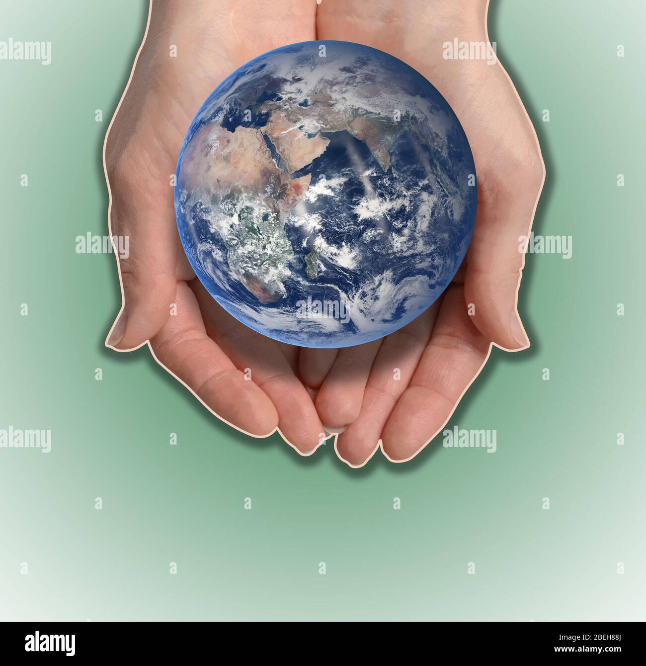 The earth in human hands hi-res stock photography and images - Alamy