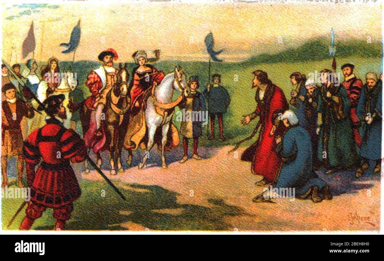 Henry viii and catherine howard approaching york john jellicoe york ...