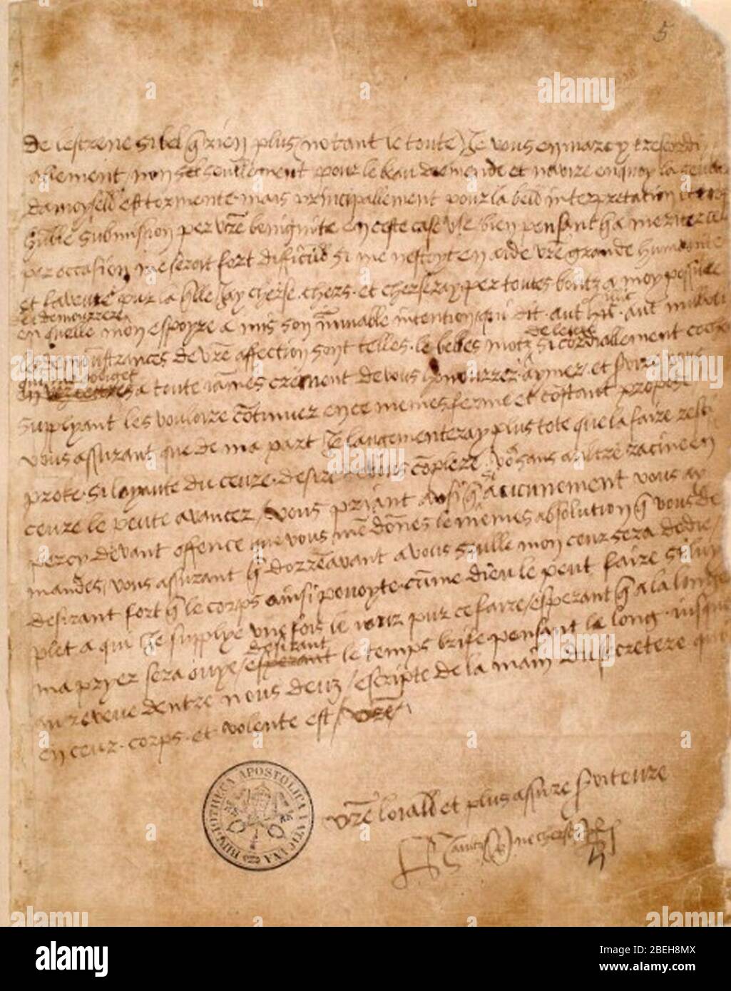 Anne boleyn letter hi-res stock photography and images - Alamy