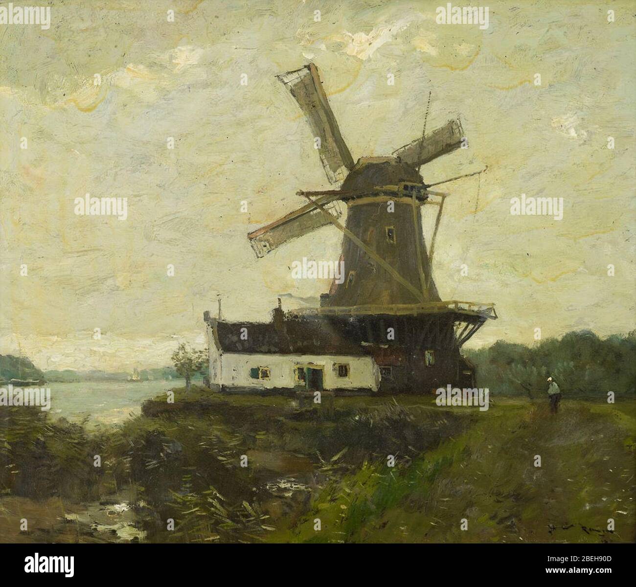 Henry Ward Ranger - The windmill Stock Photo - Alamy