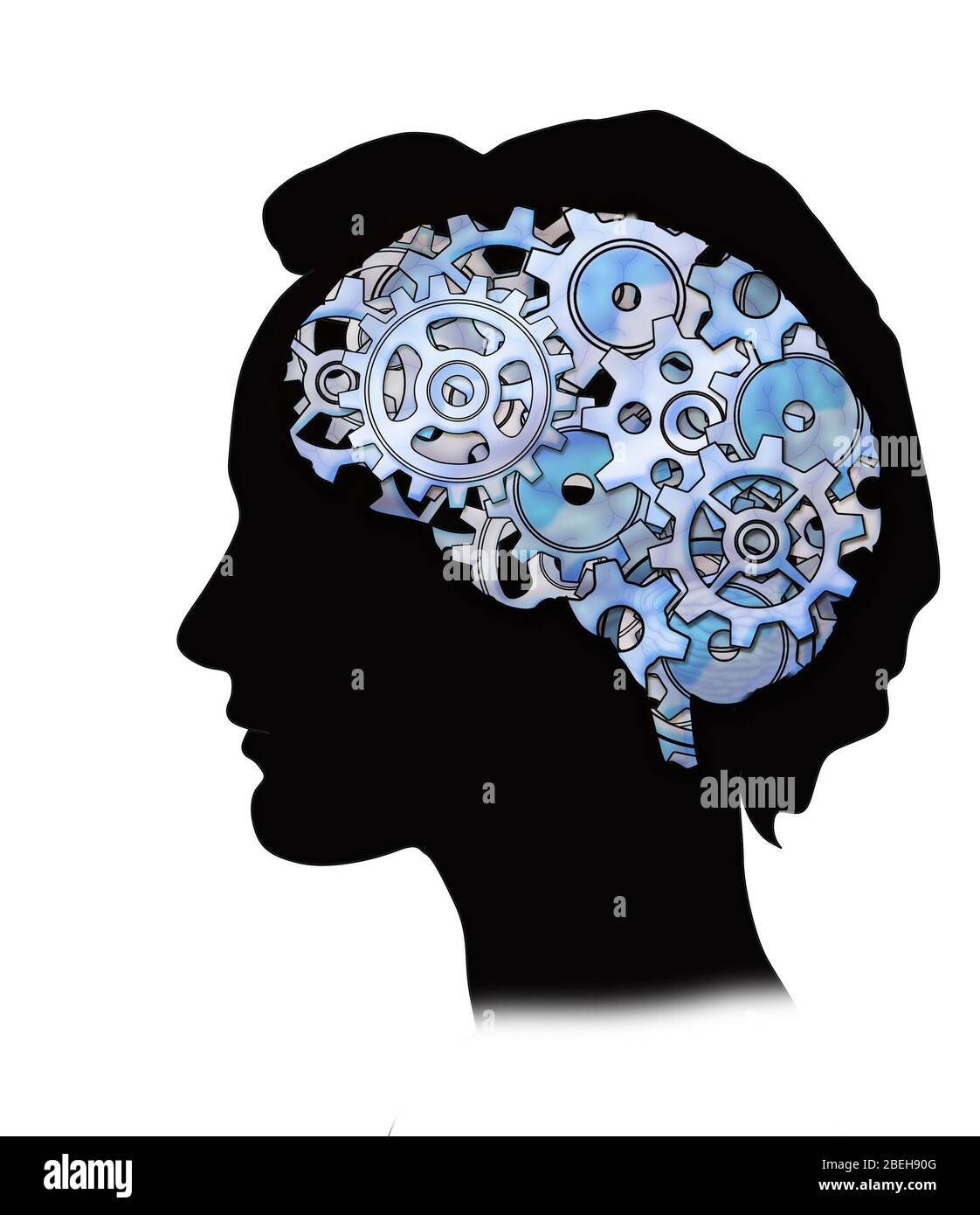 Cogs brain hi-res stock photography and images - Alamy