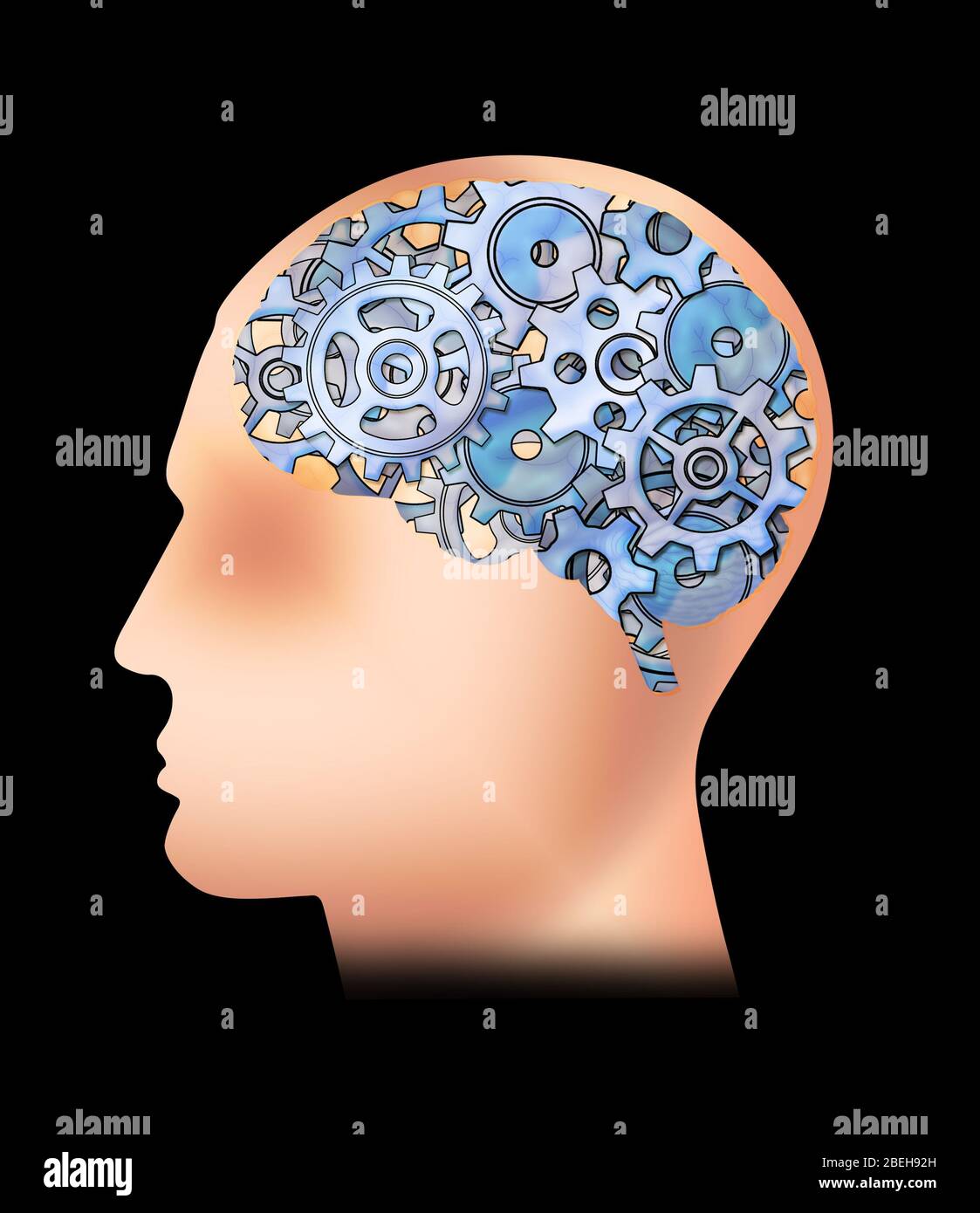 Cogs brain hi-res stock photography and images - Alamy