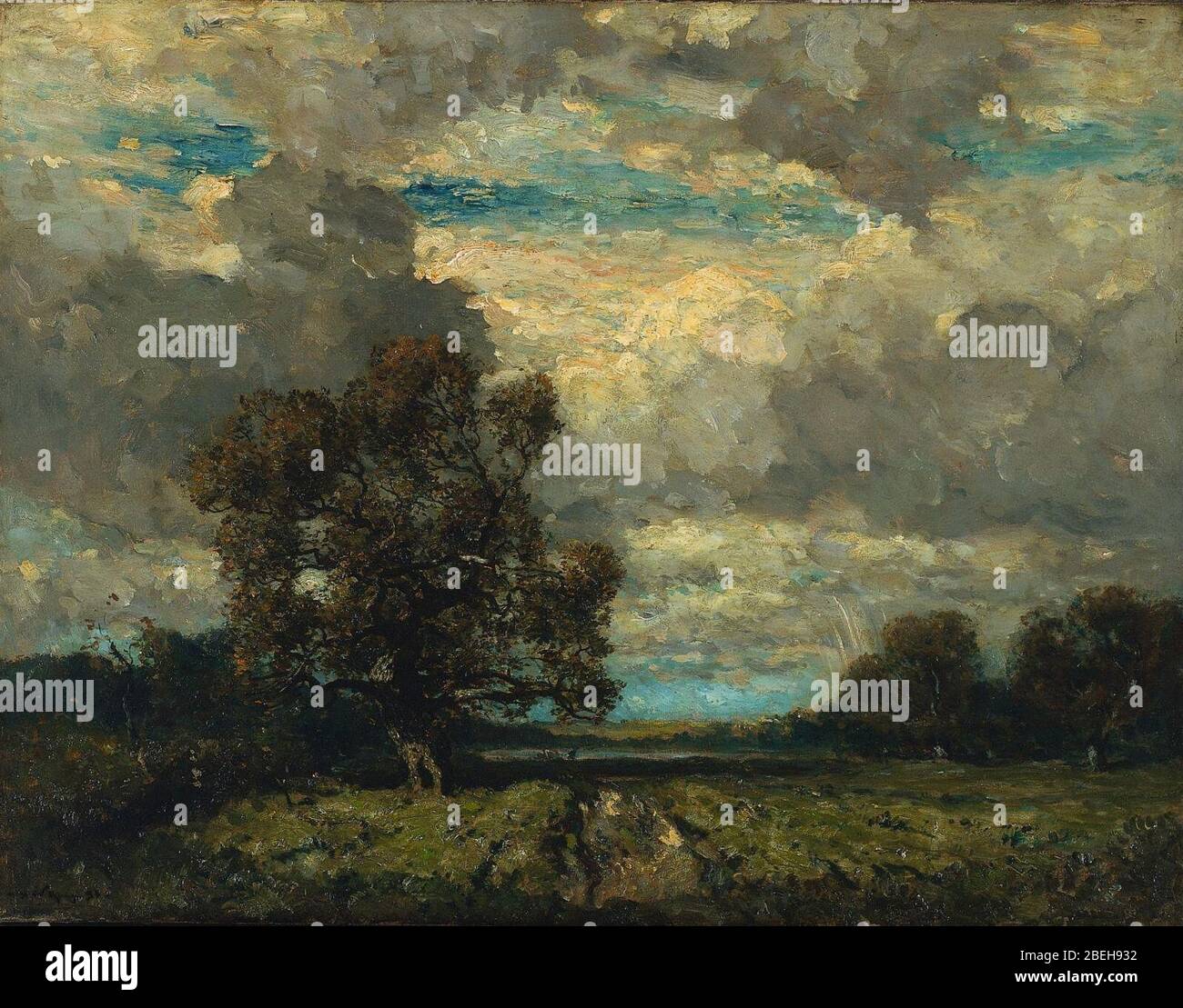 Henry Ward Ranger - The Lone Sentinel (1895 Stock Photo - Alamy