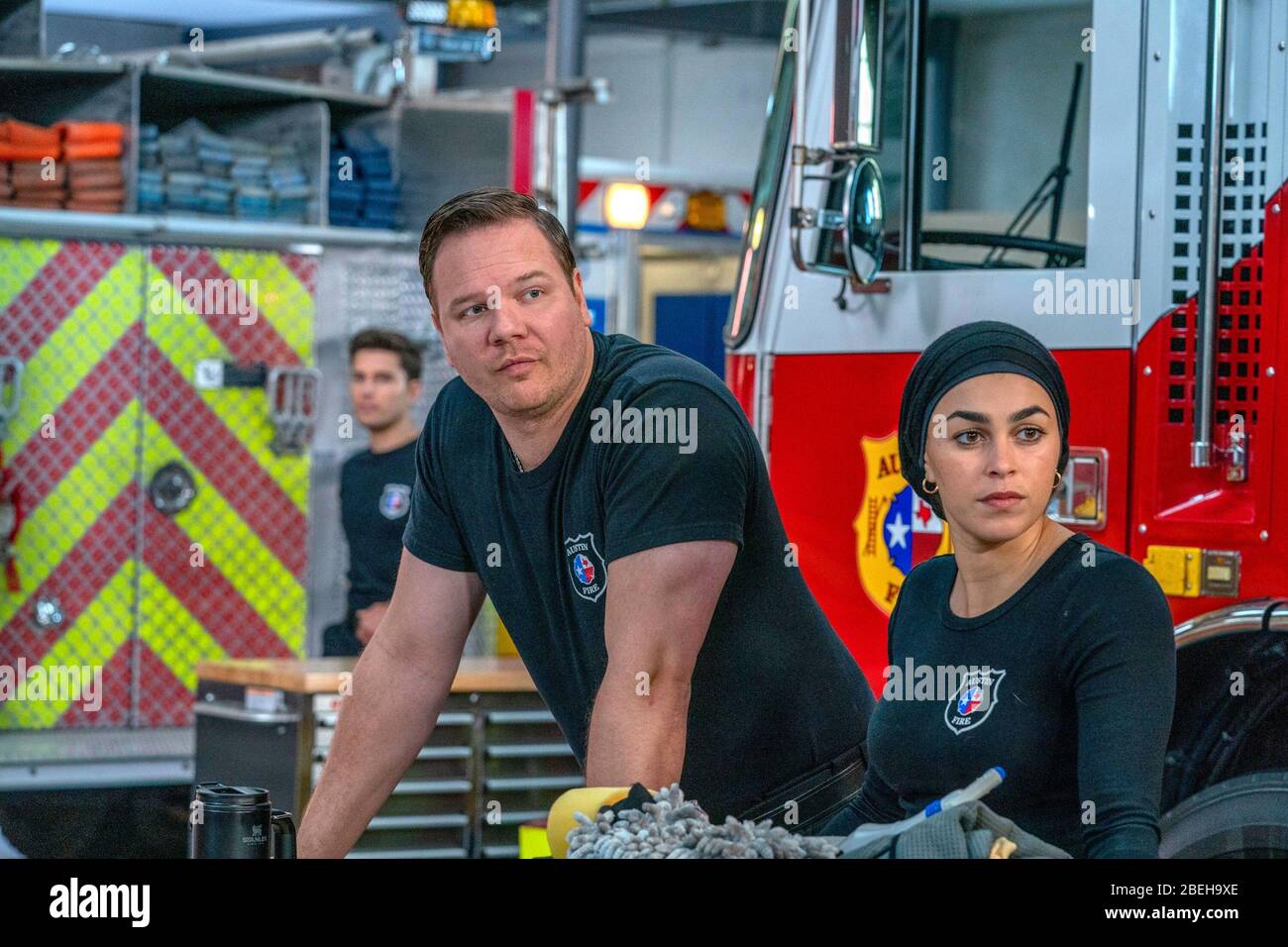 9-1-1: LONE STAR aka 911: LONE STAR, from left: Ronen Rubinstein, Jim ...