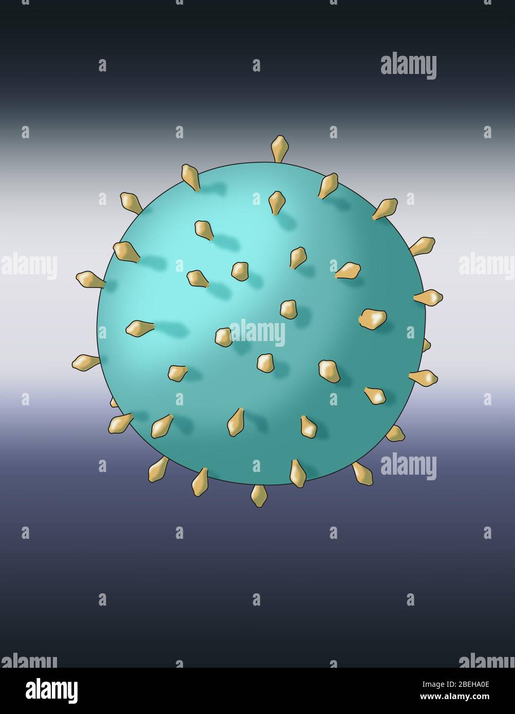 Virus Shape, Complex, Illustration Stock Photo - Alamy