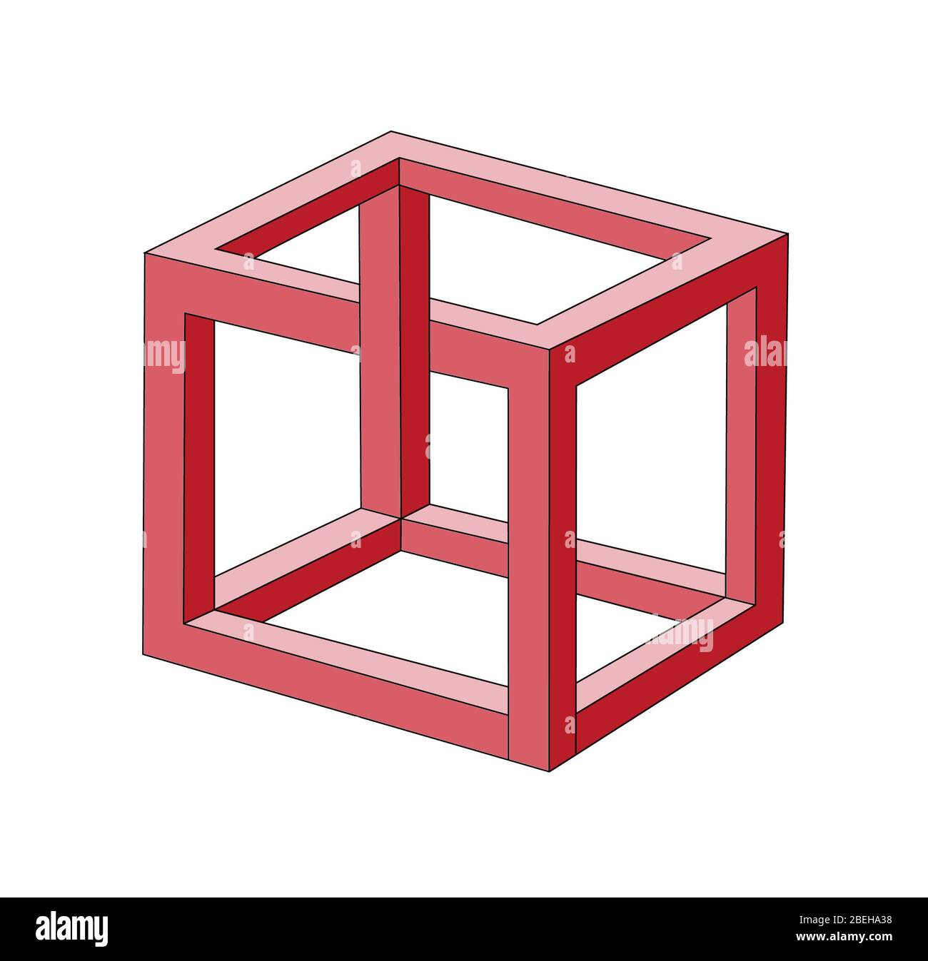 Necker cube hi-res stock photography and images - Alamy