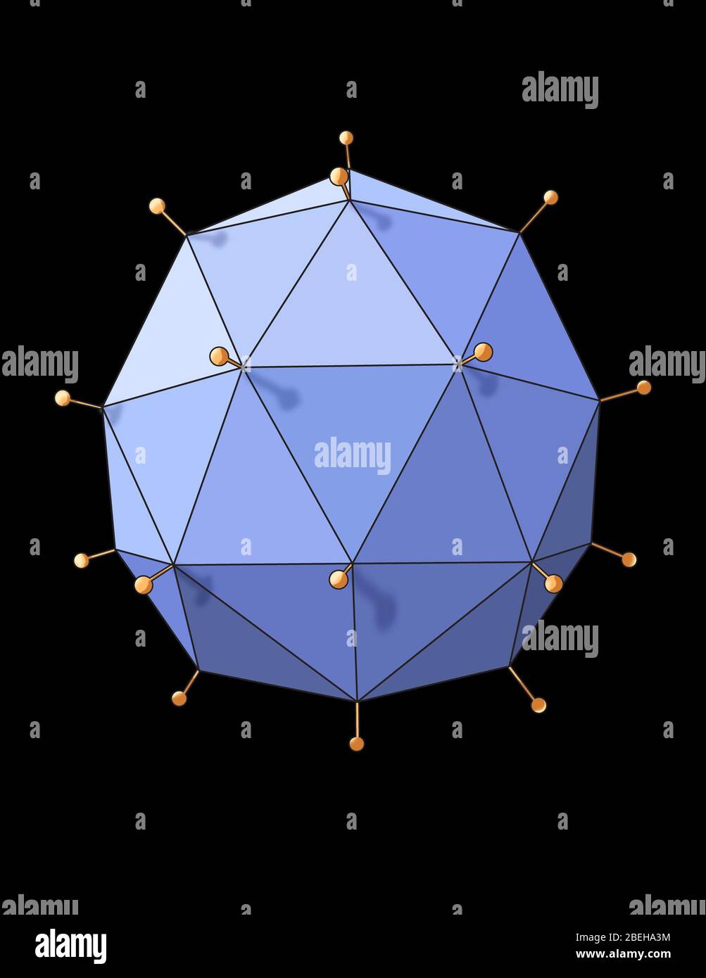 Virus Shape, Helical, Illustration Stock Photo - Alamy