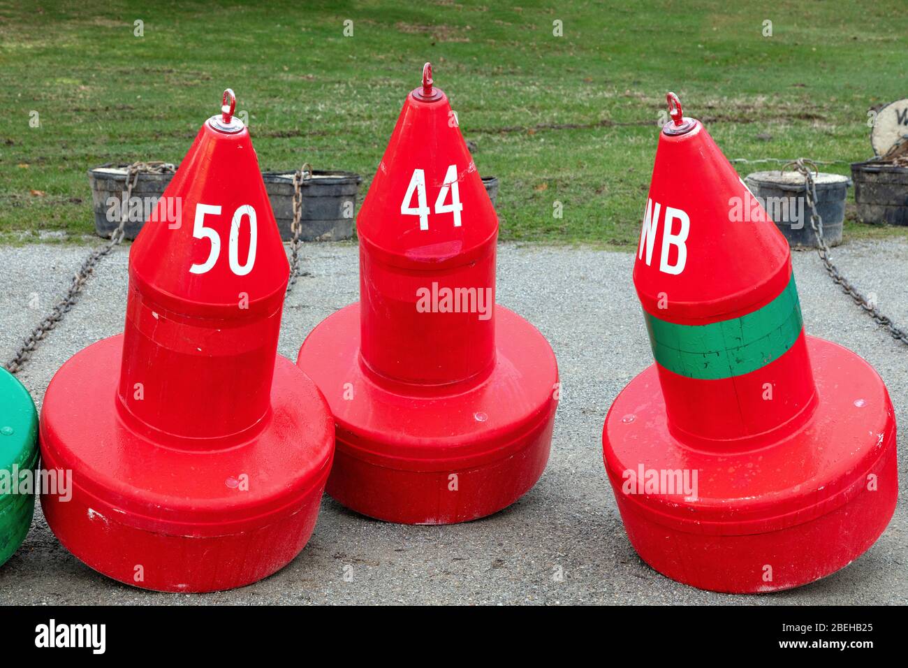 Channel buoys, dry docked, stored, by James D Coppinger/Dembinsky Photo ...