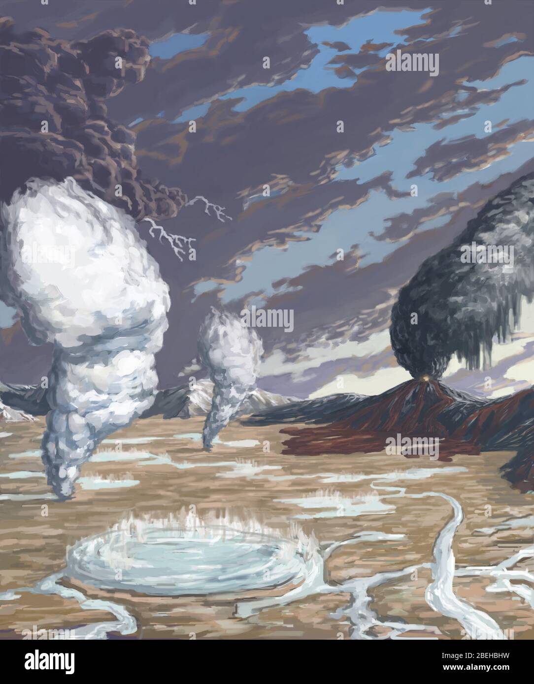 Earth planet illustration hi-res stock photography and images - Alamy