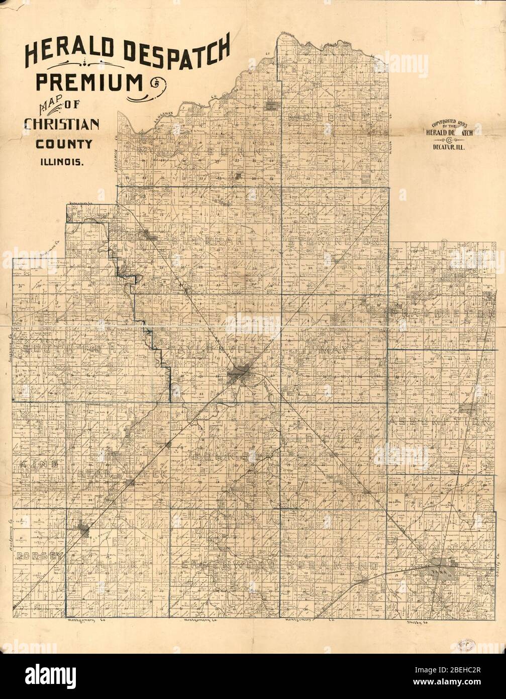 Map of christian hi-res stock photography and images - Alamy