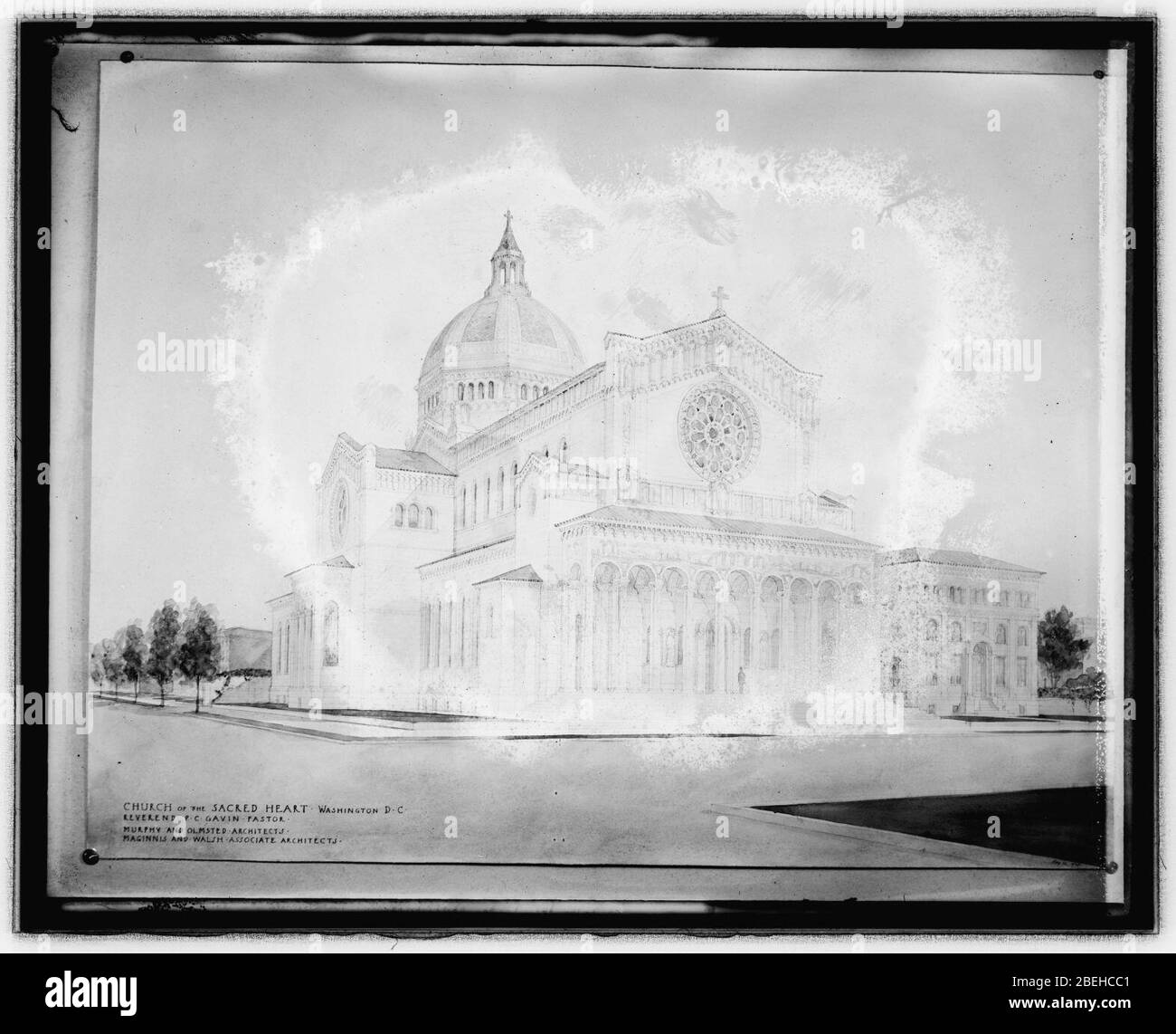 Herald, Sacred Heart Church Stock Photo - Alamy