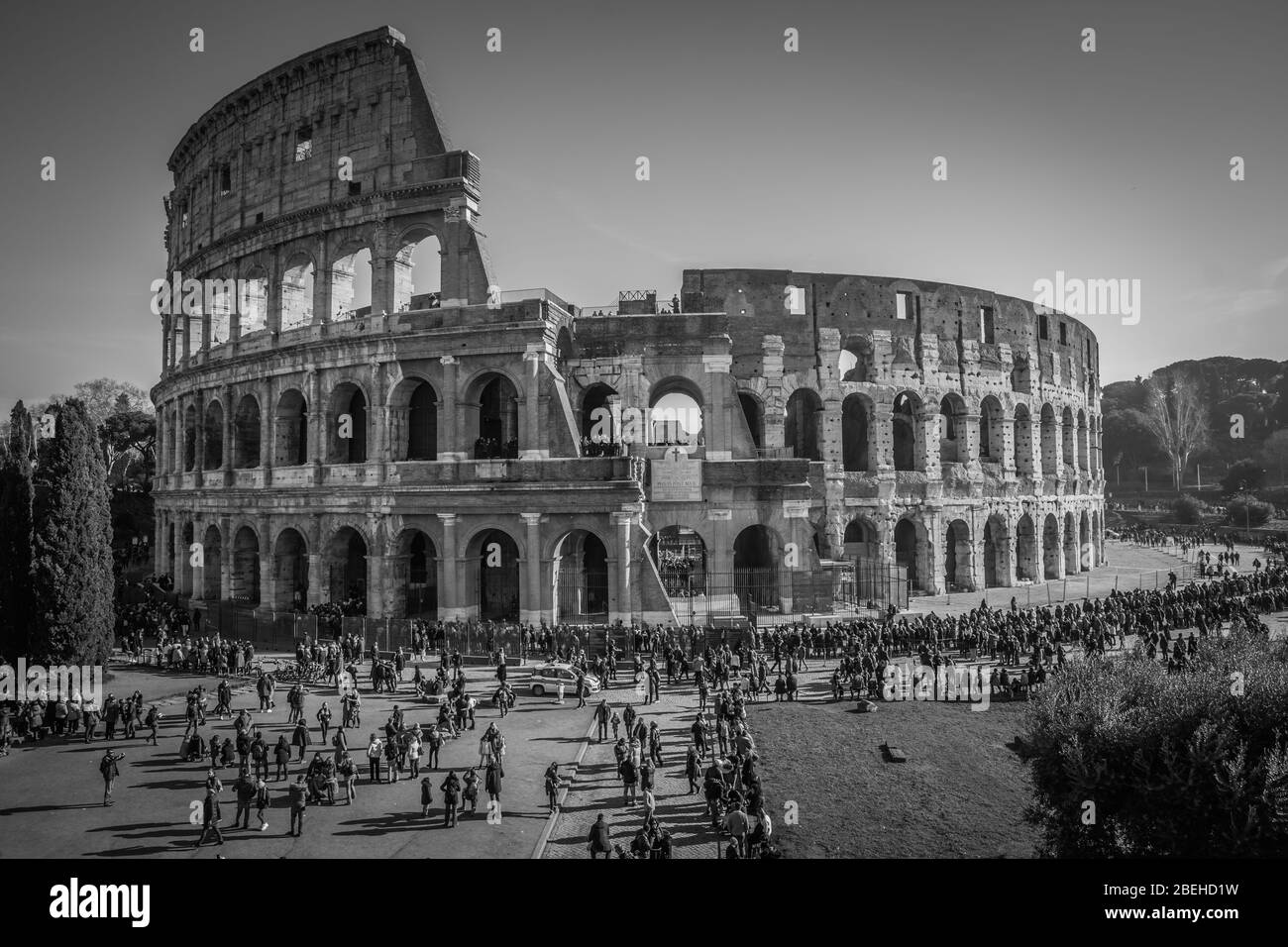 View streets rome italy Black and White Stock Photos & Images - Alamy