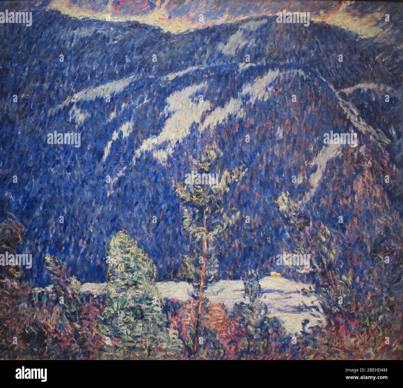 The Summer Camp, Blue Mountain by Marsden Hartley Stock Photo - Alamy