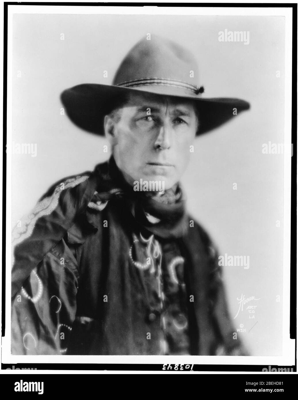 William S. Hart, half-length portrait, facing slightly right, in cowboy ...
