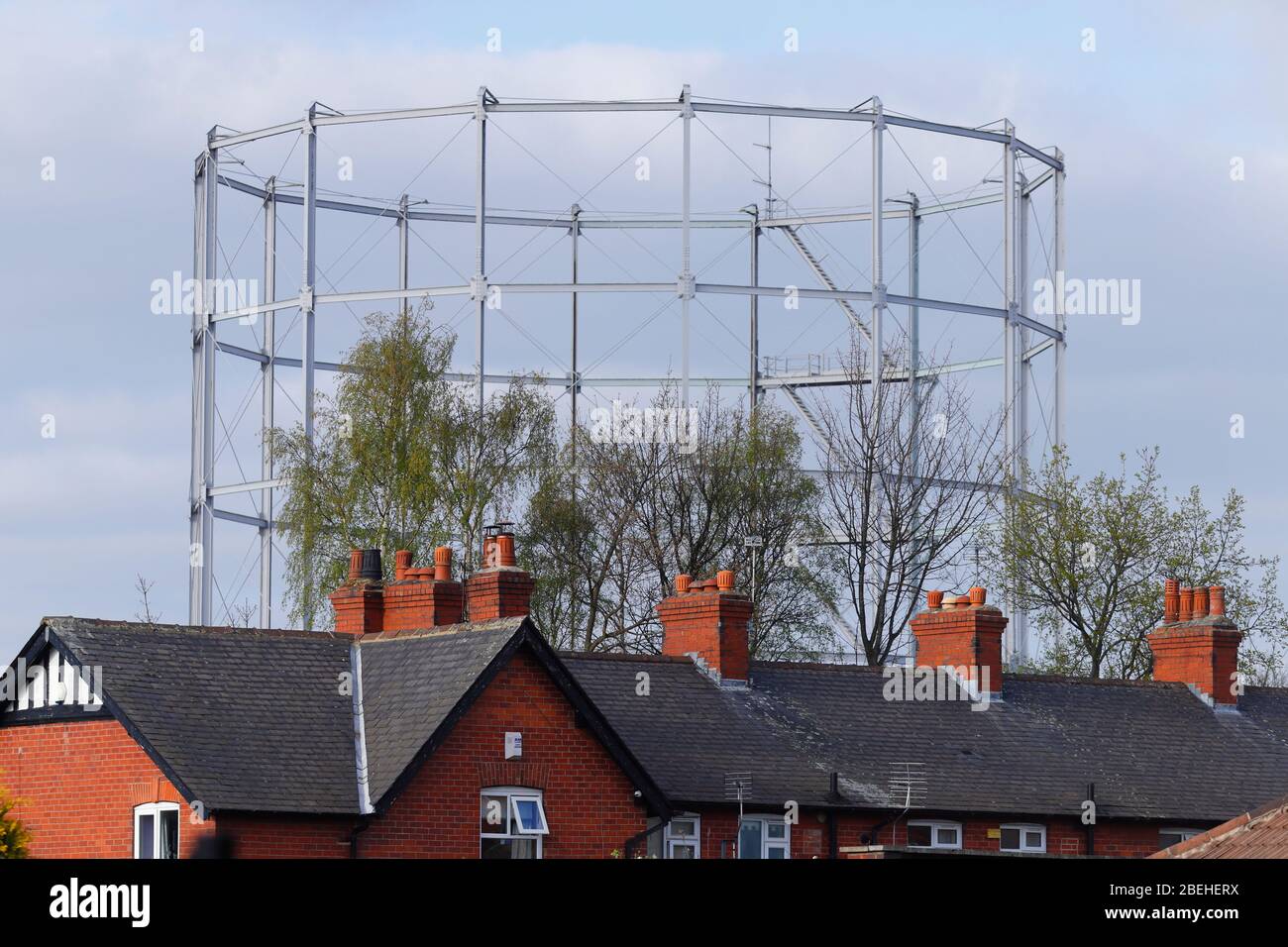 Empty gasometer gas storage tank hi-res stock photography and images ...